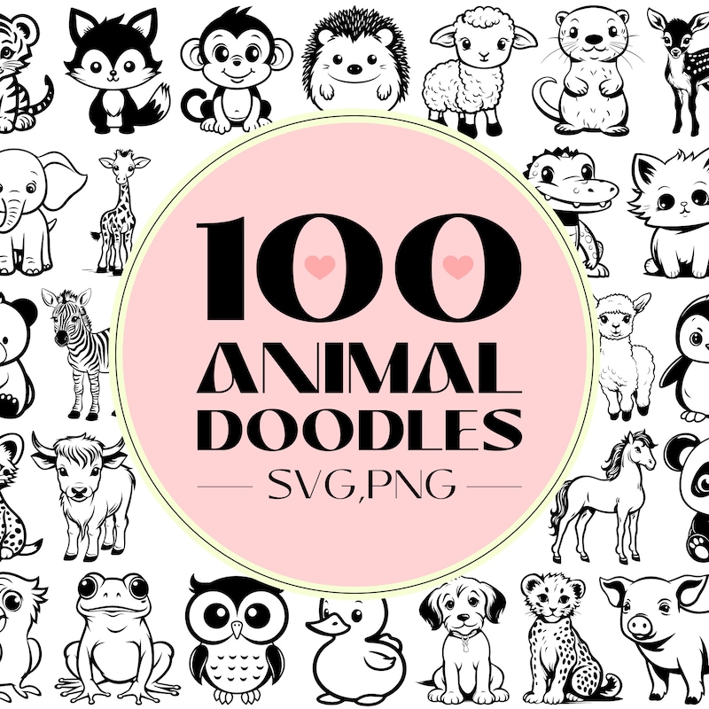 Cute Animals Svg - Etsy