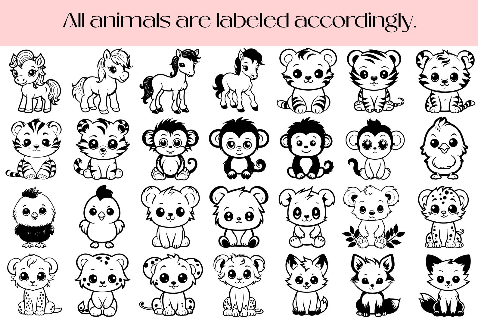 100 Animal Doodle Svg Bundle Animal Svg Doodle Svg Pet Svg Cute Animal ...