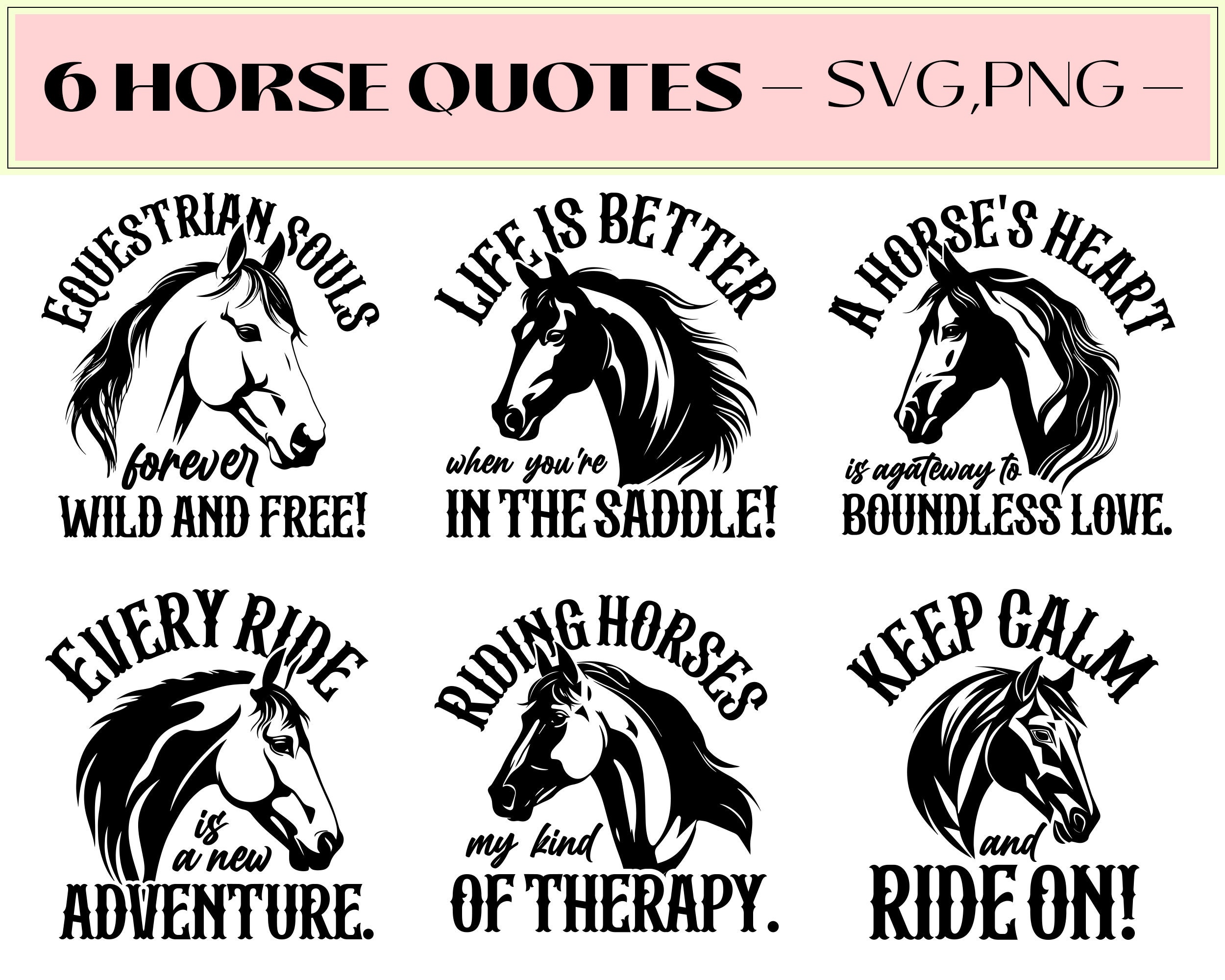 Horses SVG | Horse Quotes Svg | Cut File | Cricut | Clip Art ...