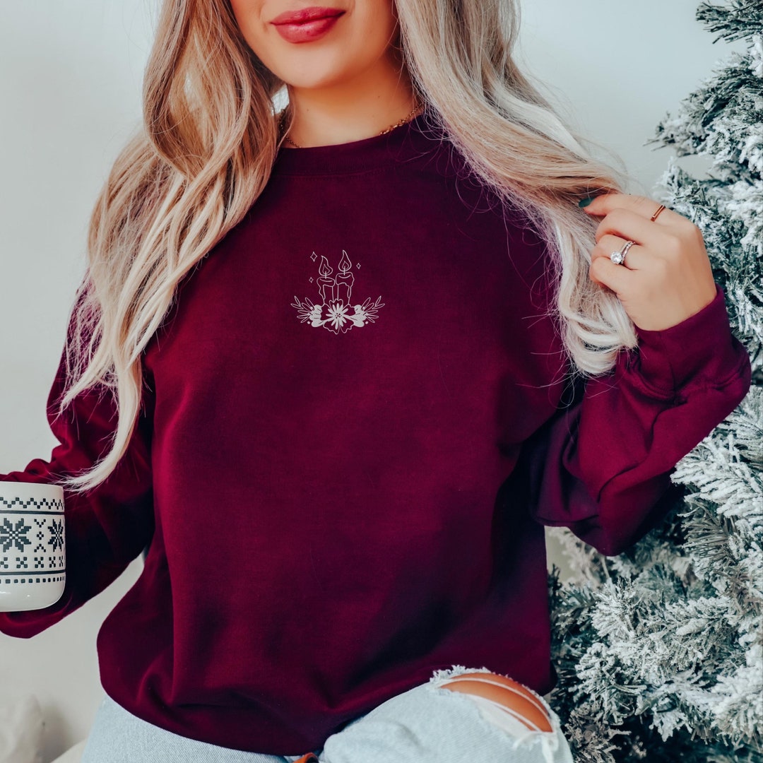 Embroidered Ofrenda Dia De Los Muertos Sweatshirt, Simple Minimalist ...