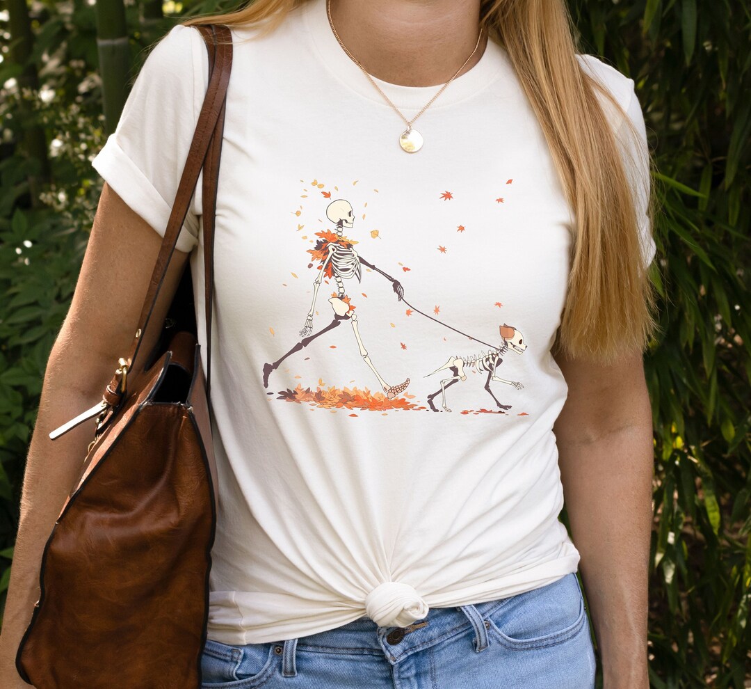 Skeleton Walking Dog Shirt, Dog Skeleton Shirt, Christmas Skeleton ...