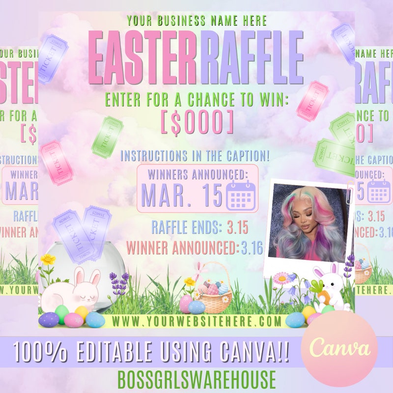 Basket Raffle Flyer - Etsy