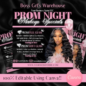 Prom Makeup Specials Flyer, DIY Prom Queen MUA Eyelash Extensions ...