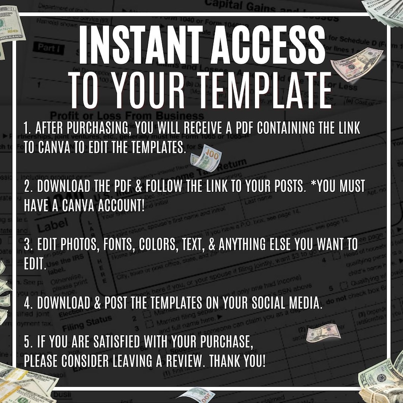 Tax Season Flyer, Tax Preparation Flyer, Tax Prep, Tax Booking ...