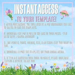 April Booking Flyer, Easter Booking Flyer, Spring Season Flyer, March ...