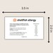 Printable Shellfish Allergy Food Alert Cards - Allergy Travel Cards ...