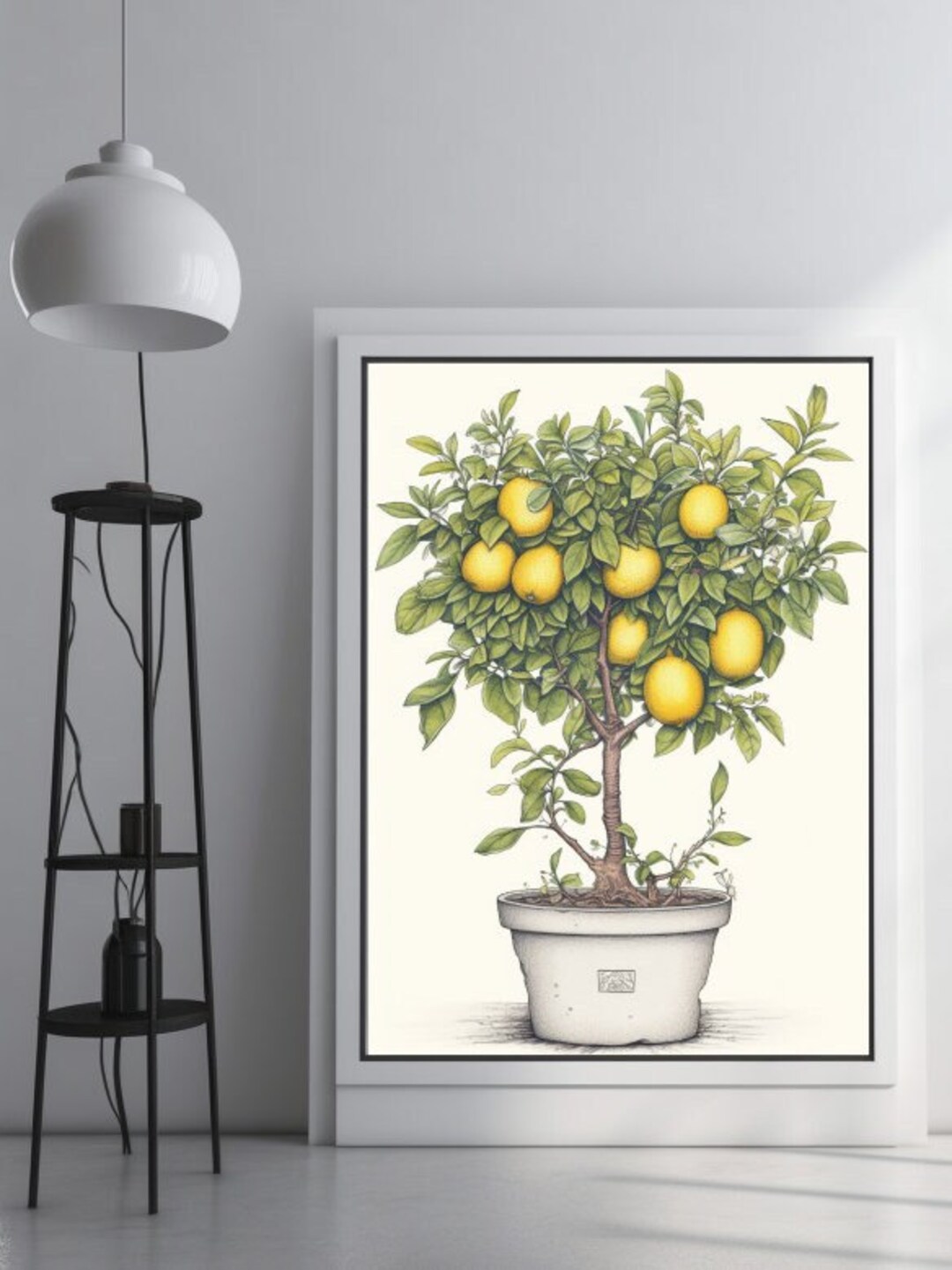 Lemon Tree, Lemon Tree Print, Lemon Tree Wall Art, Botanical Print ...