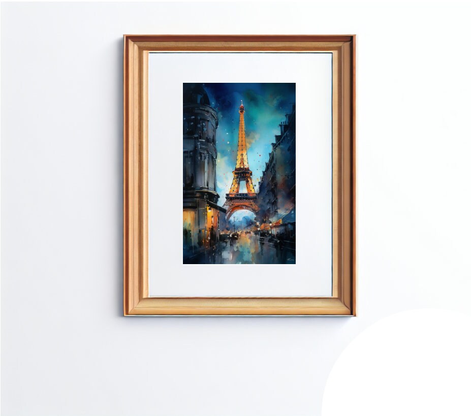 Eiffel Tower, Eiffel Tower Print, Eiffel Tower Wall Art, Wall Print ...