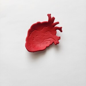 Anatomical Heart Ring Dish | Trinket Tray, Small Decor, Faux Stone ...