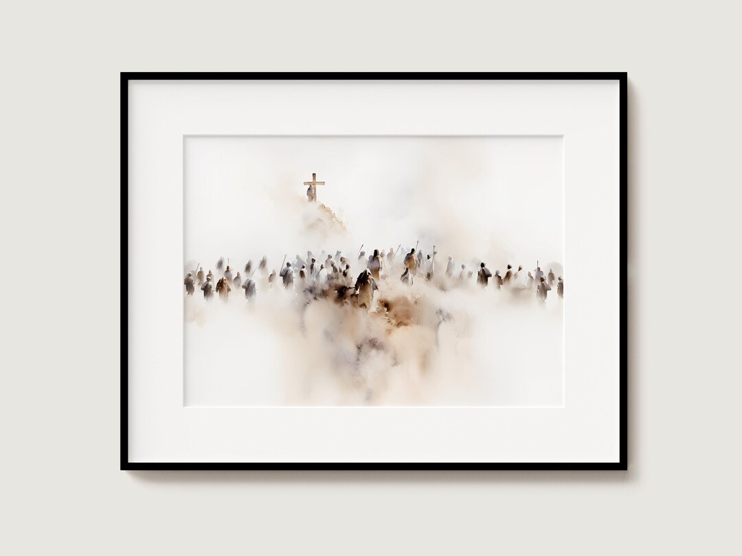The Cross, Landscape, the Crucifixion, Judaea, Bible Art, Jesus on the ...