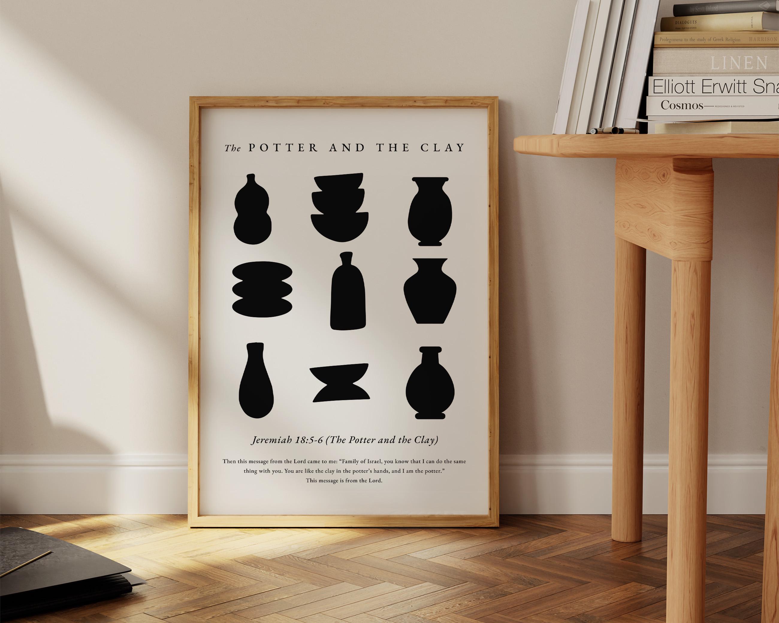 The Potter and the Clay, Jeremiah 18, Digital Download, Bible Verses ...