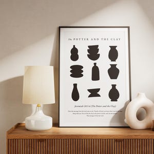 The Potter and the Clay, Jeremiah 18, Digital Download, Bible Verses ...
