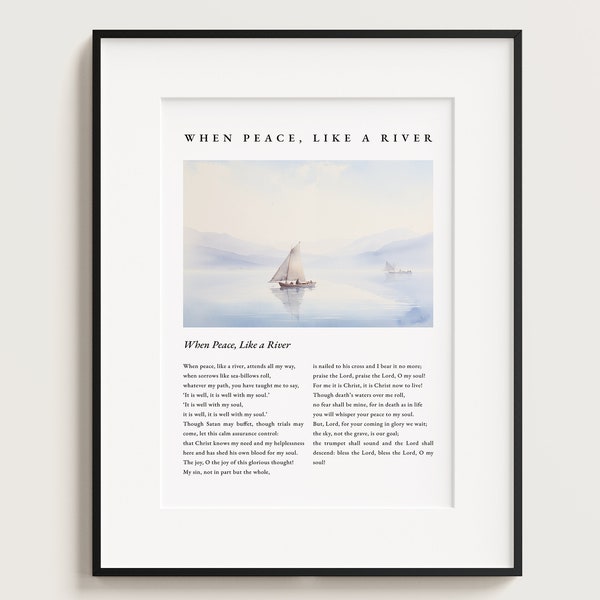 Peace Like a River - Etsy