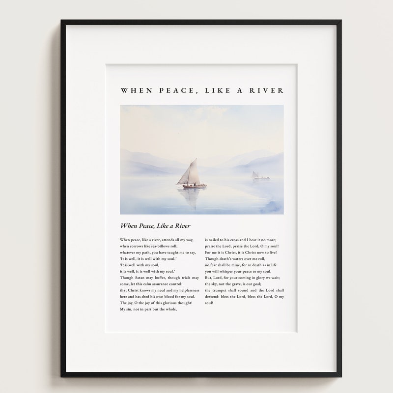 Peace Like a River - Etsy