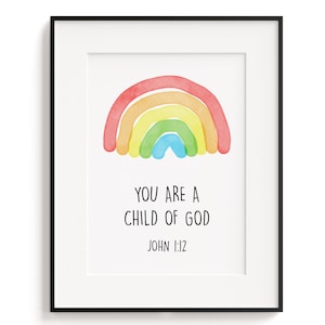 Set of 3 Nursery Bible Verse Wall Art, Kids Bible Verse, Children's ...