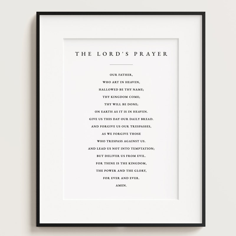 The Lords Prayer Kjv - Etsy