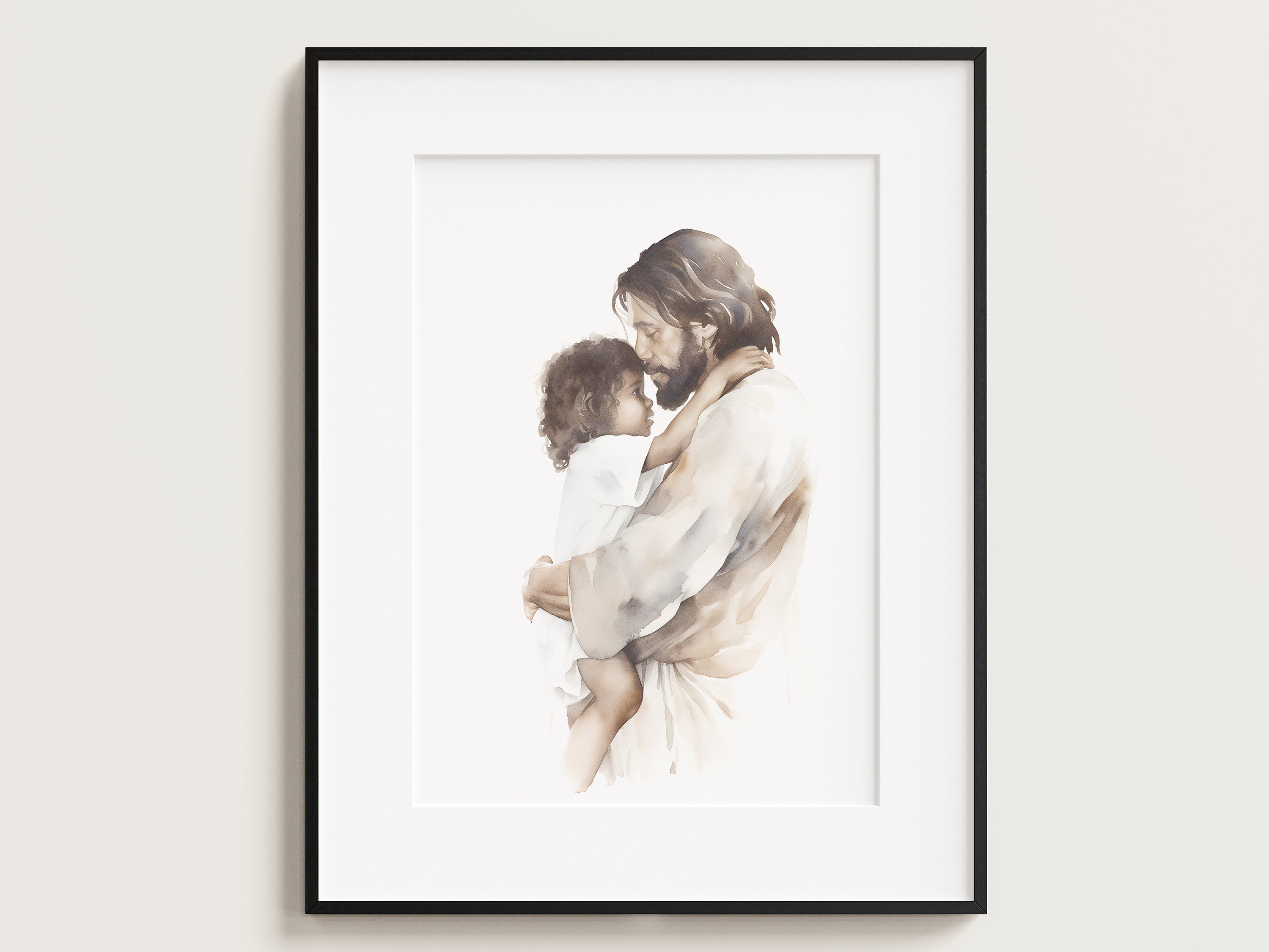 Jesus Holding Child, Jesus Embrace, Jesus Portrait, Jesus Painting ...