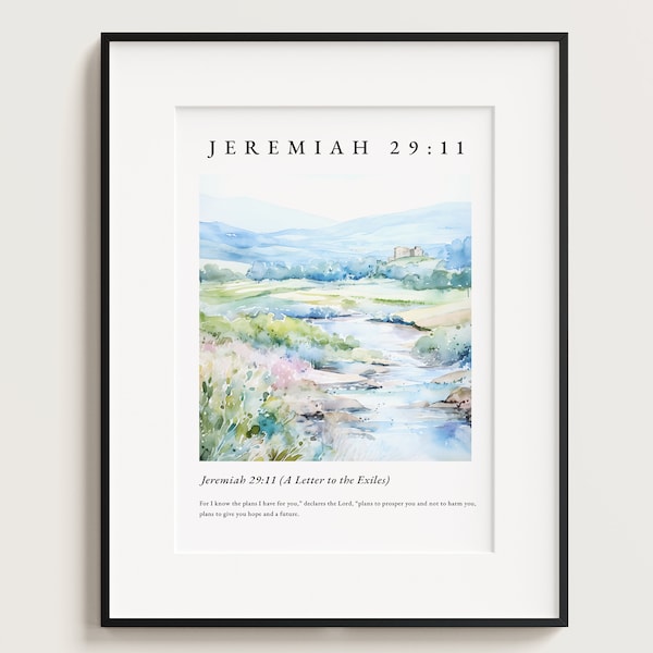 Jeremiah 29 11 Print - Etsy