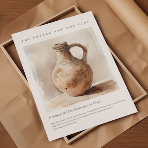 The Potter and the Clay, Jeremiah 18, Digital Download, Bible Verses ...