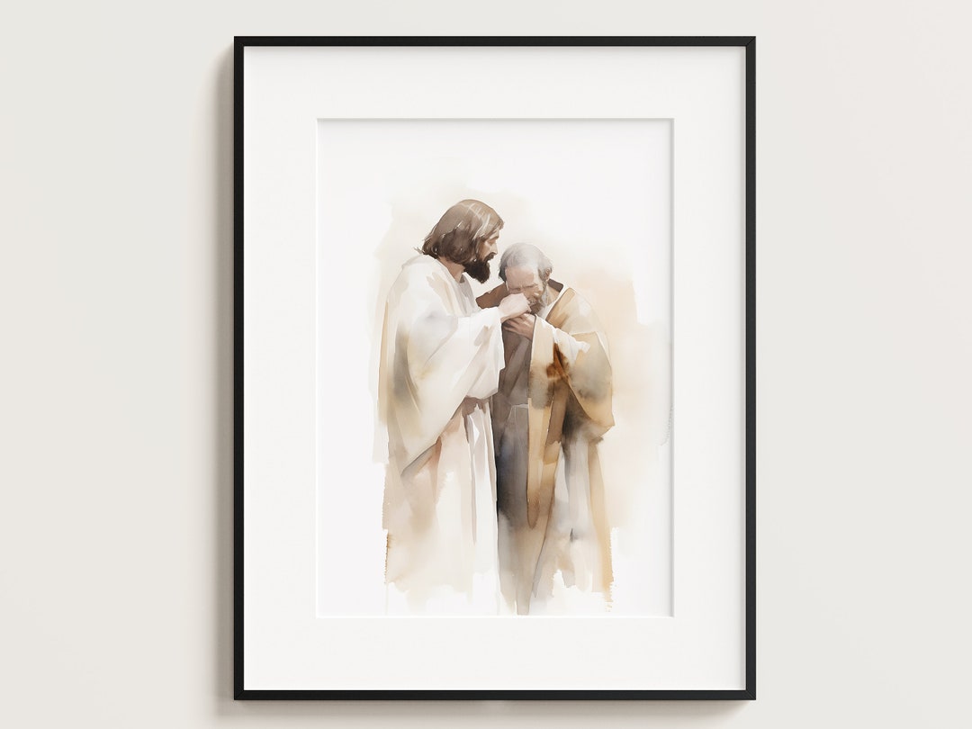 Jesus Healing the Blind, John 9, Jesus Portrait, Jesus Painting, Jesus ...