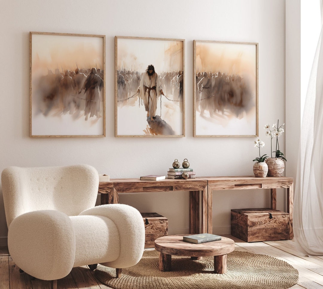 Jesus in Chains, the Crucifixion, Judaea, Bible Art, Arrest of Jesus ...