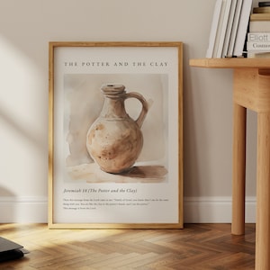 The Potter and the Clay, Jeremiah 18, Digital Download, Bible Verses ...
