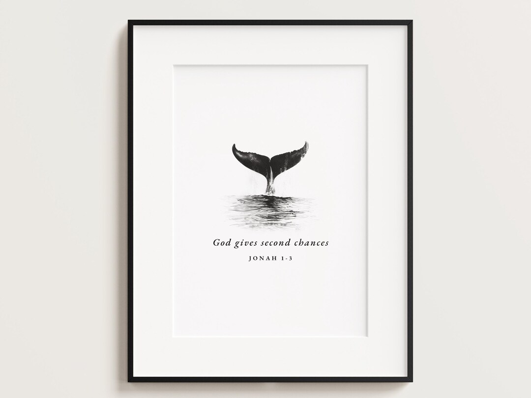 Second Chances, Jonah and the Whale, Faith Art, Christian Wall Art Kids ...