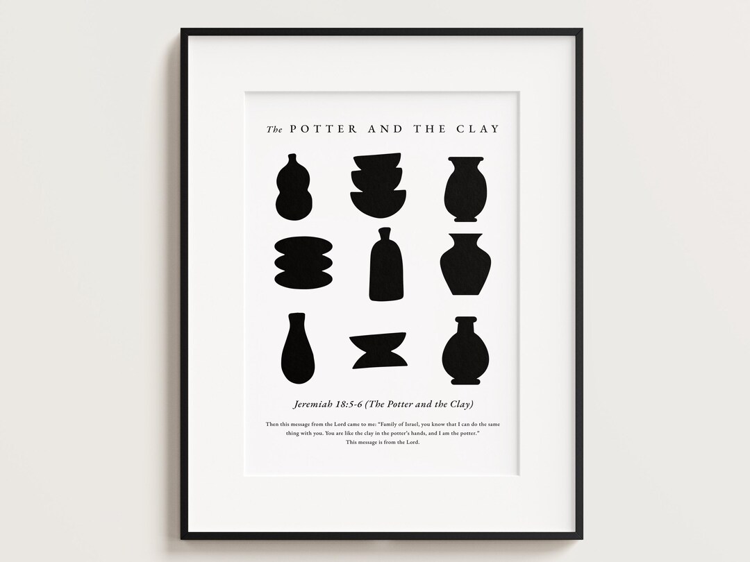 The Potter and the Clay, Jeremiah 18, Digital Download, Bible Verses ...