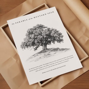Parable of the Mustard Seed, Bible Verse, Sketches, Jesus Art, Bible ...