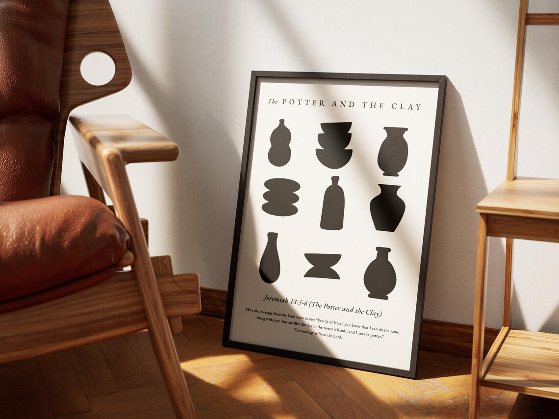 The Potter and the Clay, Jeremiah 18, Digital Download, Bible Verses ...