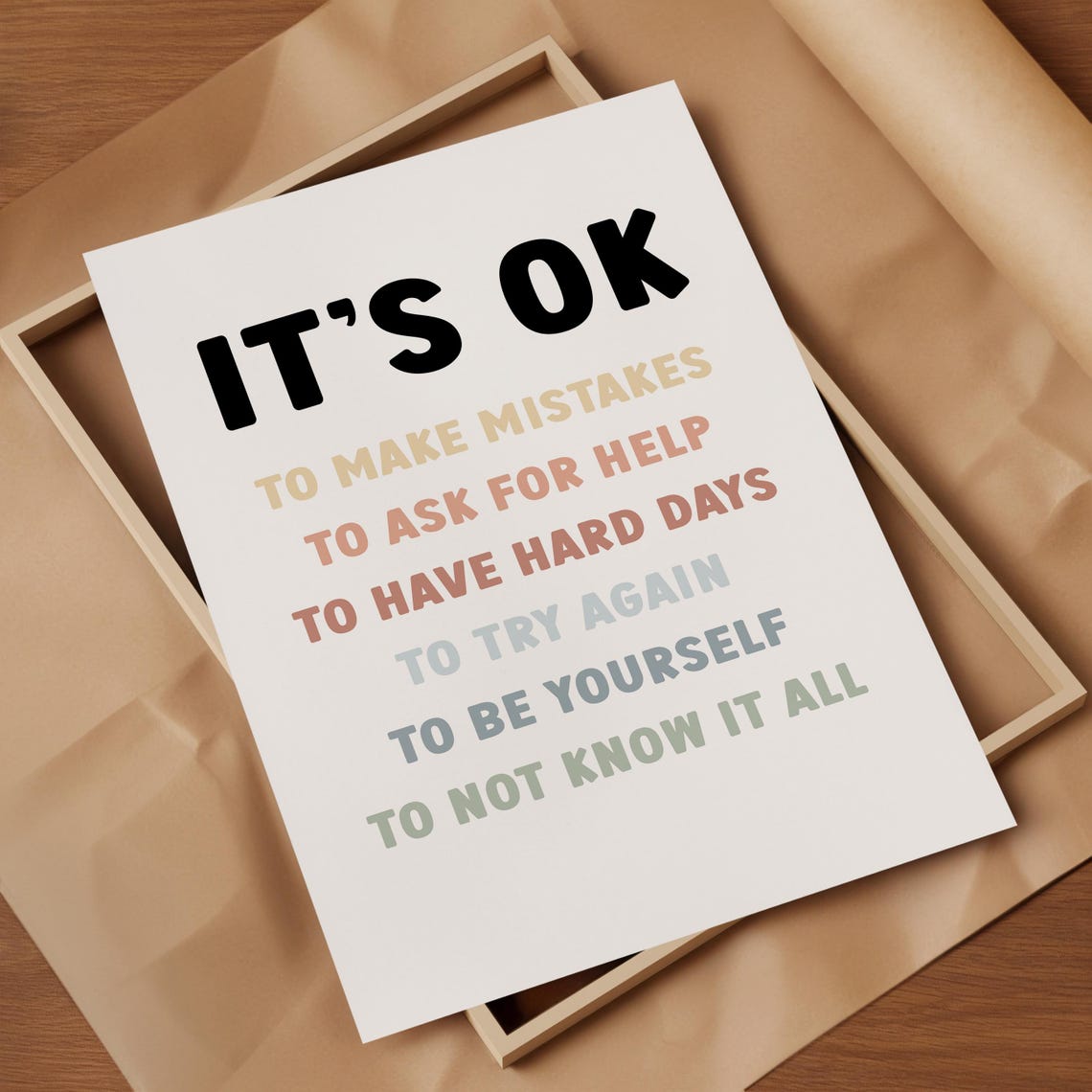 Kids Affirmation Poster Set of 3, Positive Affirmations Wall Art Bundle ...