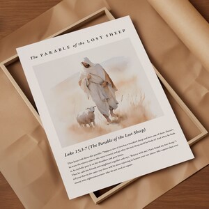 The Parable of the Lost Sheep, the 99, Luke 15, Bible Verse, Christian ...