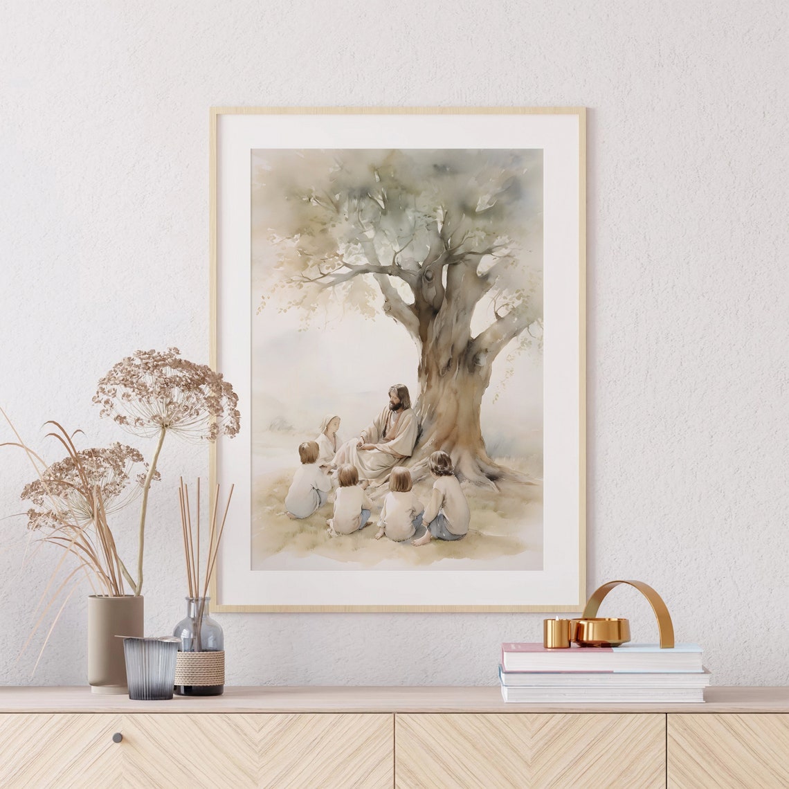 Jesus Teaching Child Jesus Portrait Jesus Painting Jesus - Etsy UK