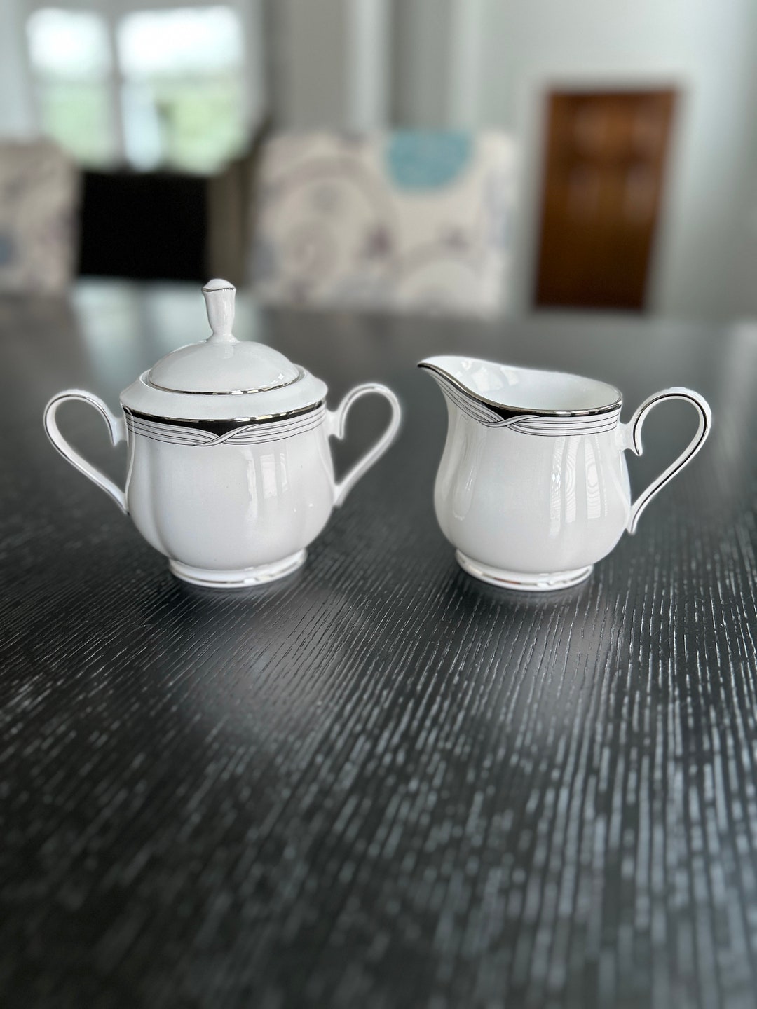 Lenox Discontinued Vintage Erin Debut Collection Sugar Bowl and Creamer ...