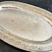 Vintage Silverplate 11” Oblong Tray With Hammered Finish - Etsy