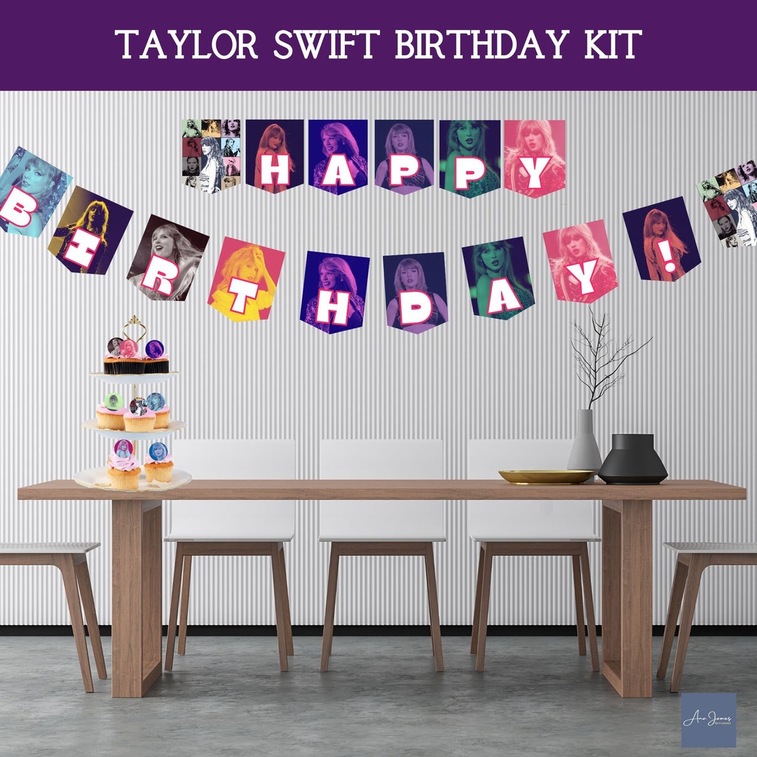 Taylor Swift Birthday Banner, Taylor Eras Banner, Taylor Party ...