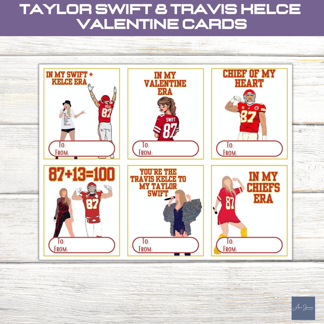 Taylor Swift Travis Kelce Instant Download Printable Valentines Day ...
