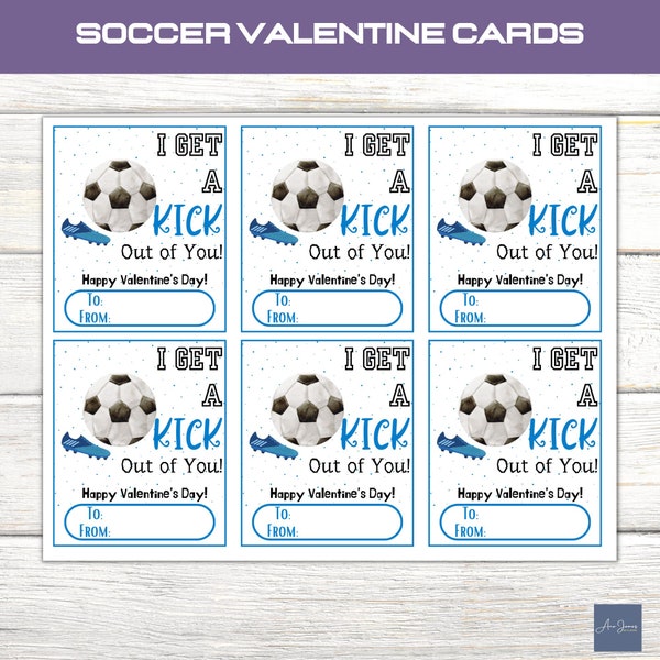 Soccer Valentine - Etsy