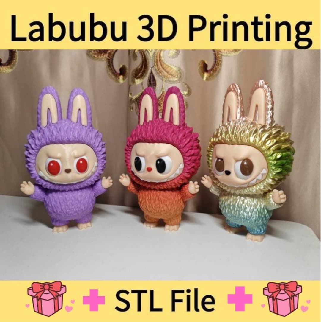 Labubu Stl File, Labubu Stl Sitting, STL Model, Labubu Monsters, Labubu ...