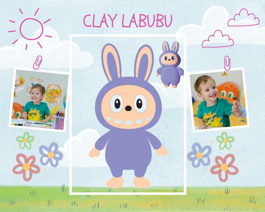 Labubu Clay Tutorial PDF – How to Make Labubu With Dough for Kids ...
