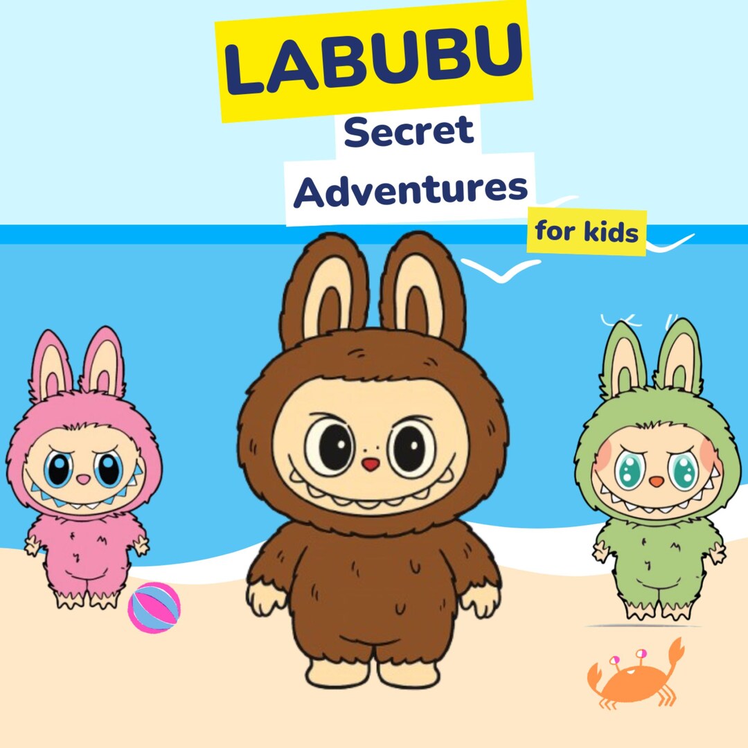 Labubu Secret Puzzle Adventure – Printable PDF Game for Kids, Kawaii ...