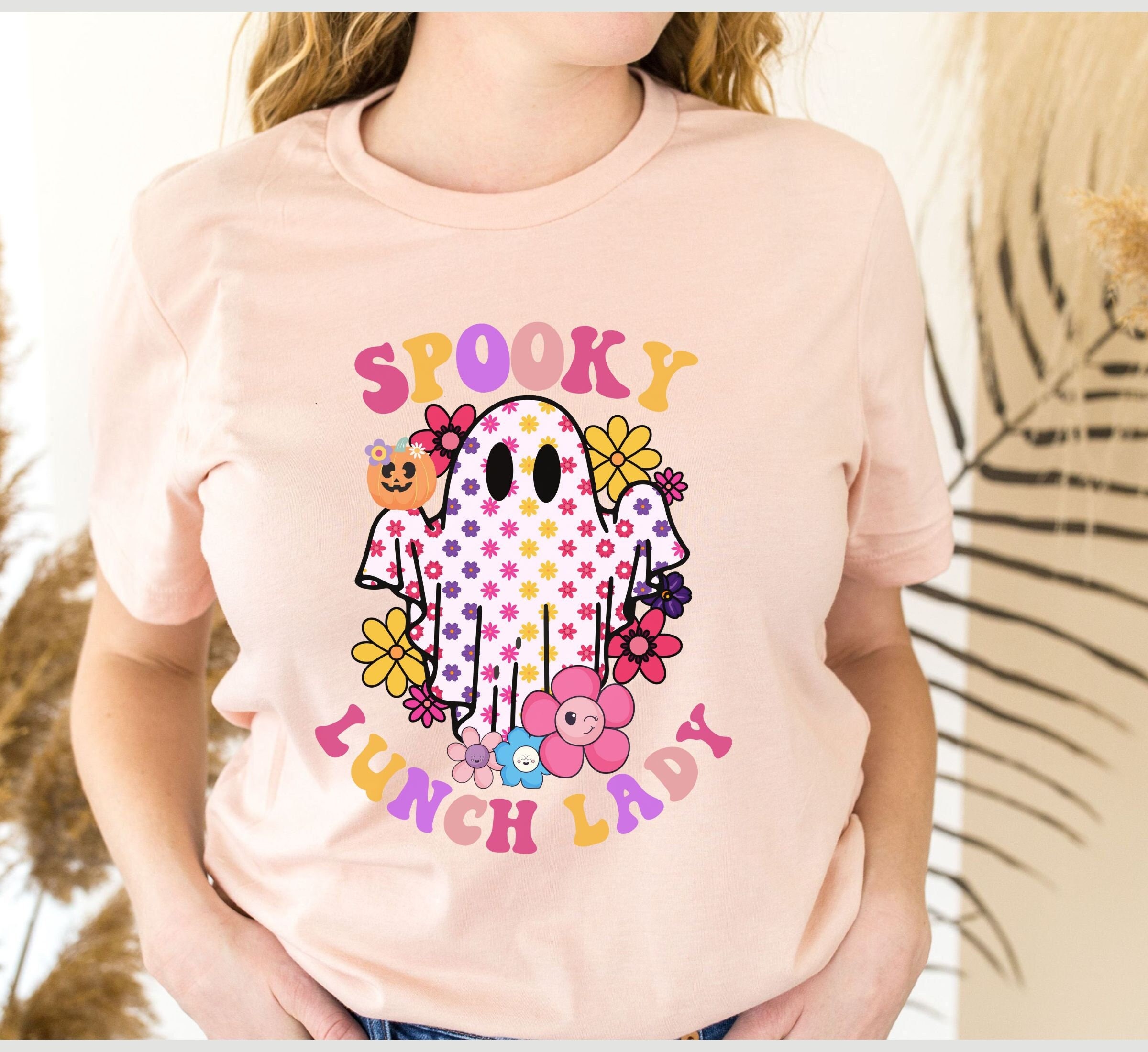 Spooky Lunch Lady Shirts Retro Ghost Lunch Lady Shirt - Etsy