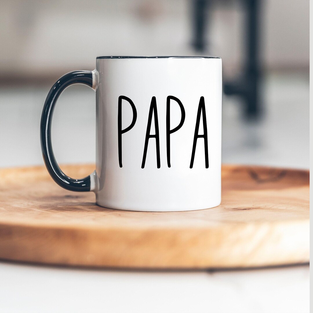 Papa Mug Fathers Day Papa Mug, 15oz Accent Mug, Cool Papa Mug Papa Gift ...