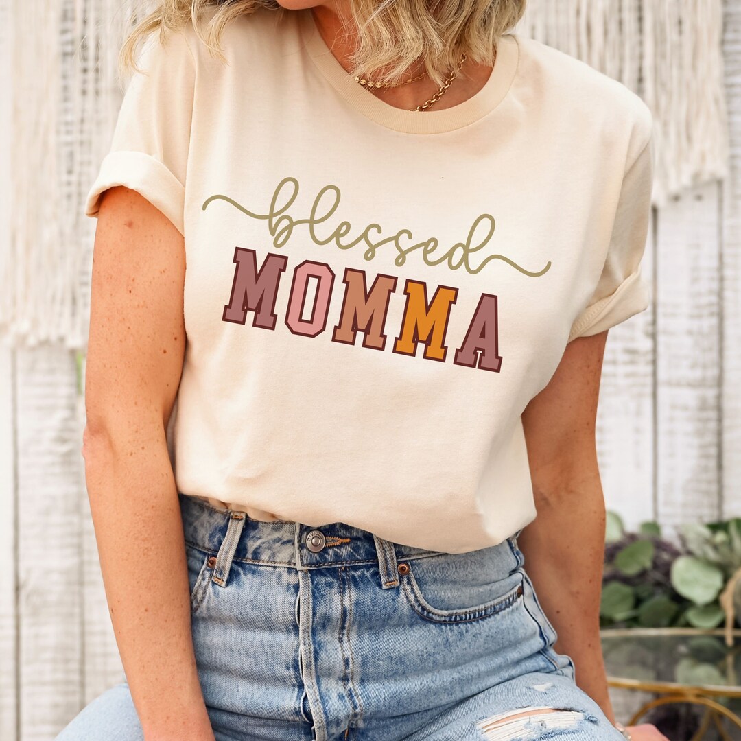 Momma Shirts, Blessed Momma Shirt, Mother's Day Gift, Momma Christmas ...