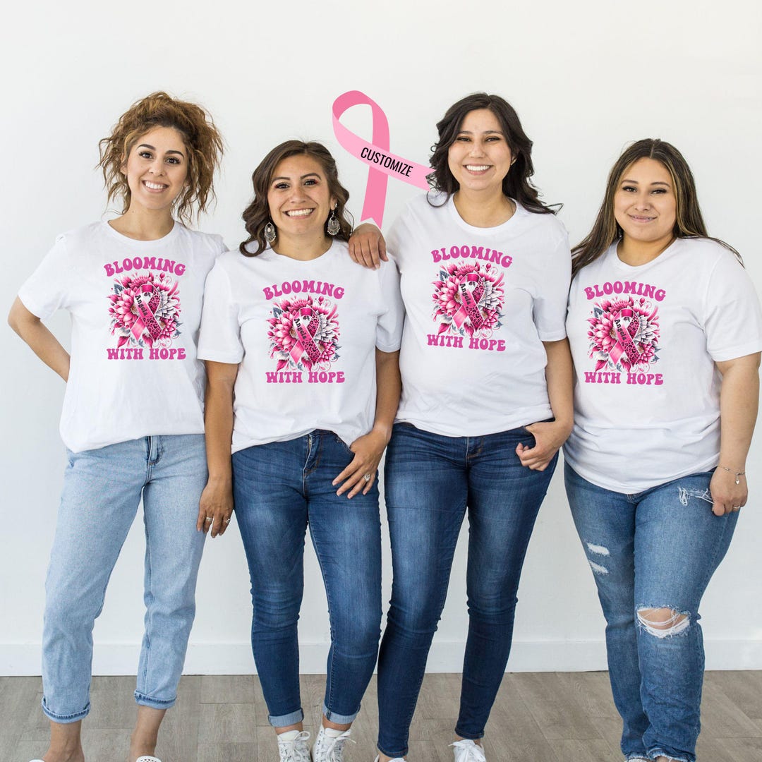 Custom Breast Cancer Group, Custom Breast Cancer Ribbon Shirts ...