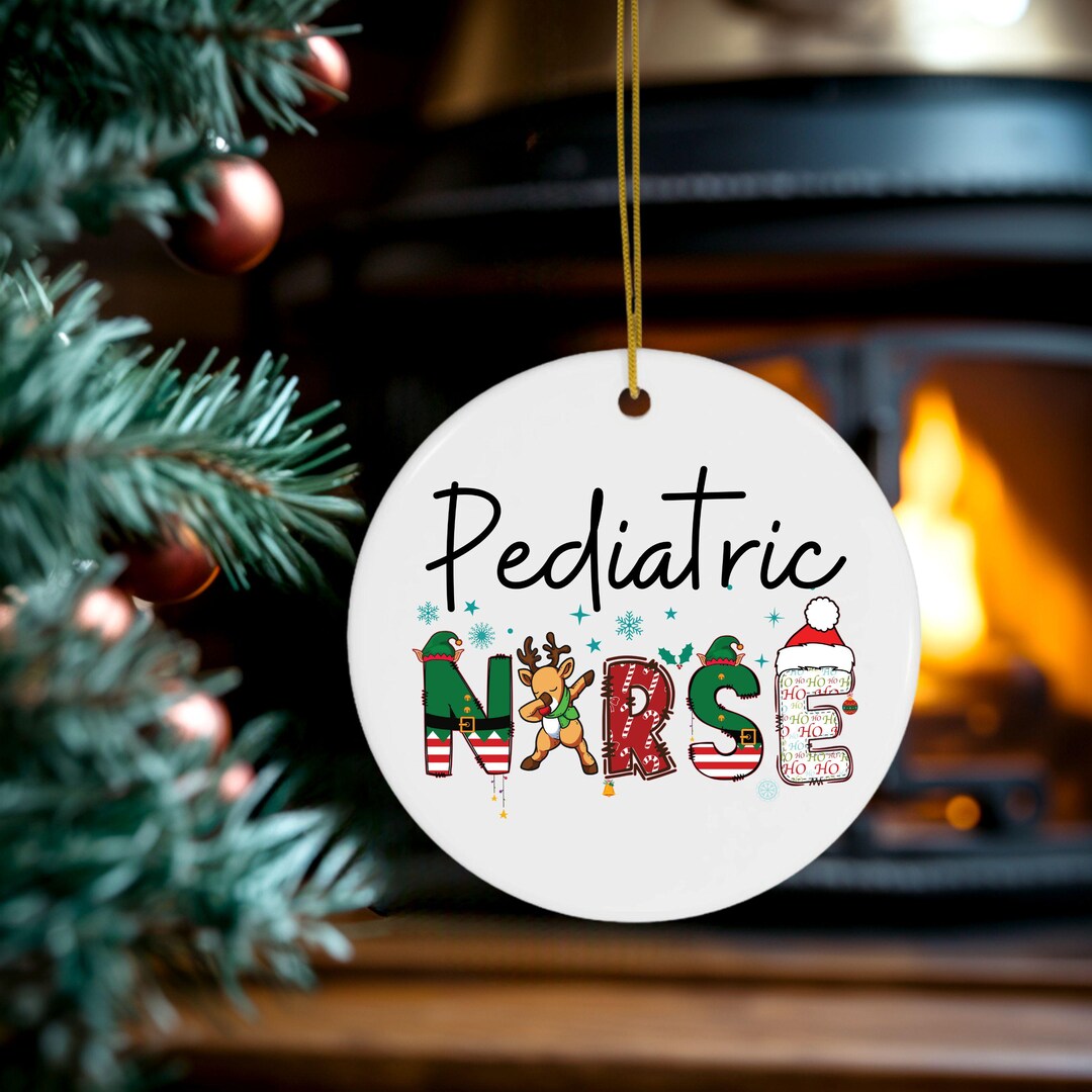 Pediatric Nurse Christmas Tree Ornament, Pediatric Nurse Ornament, Best ...