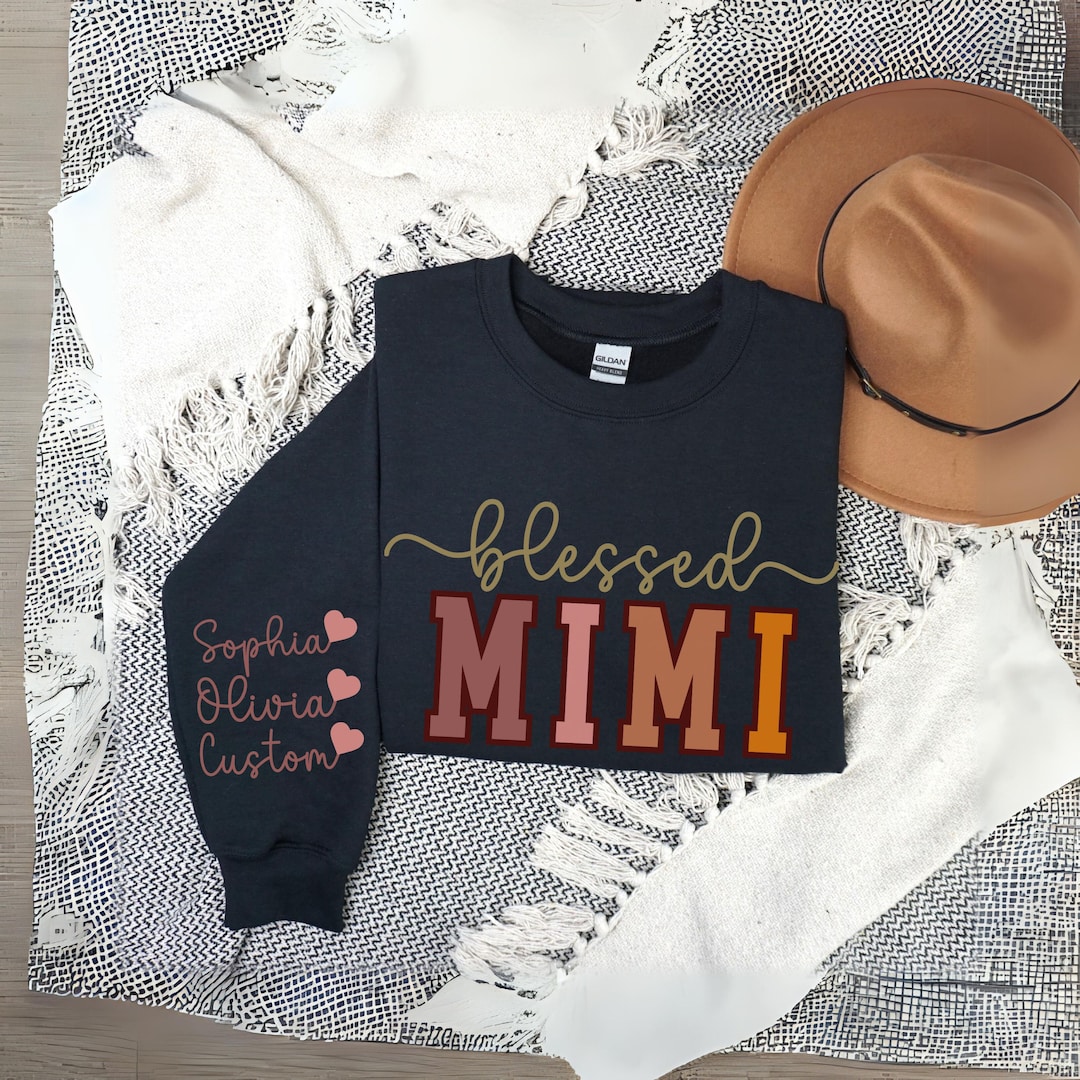 Blessed Mimi Sweatshirt, Custom Mimi Sweatshirt, Personalized Mimi ...