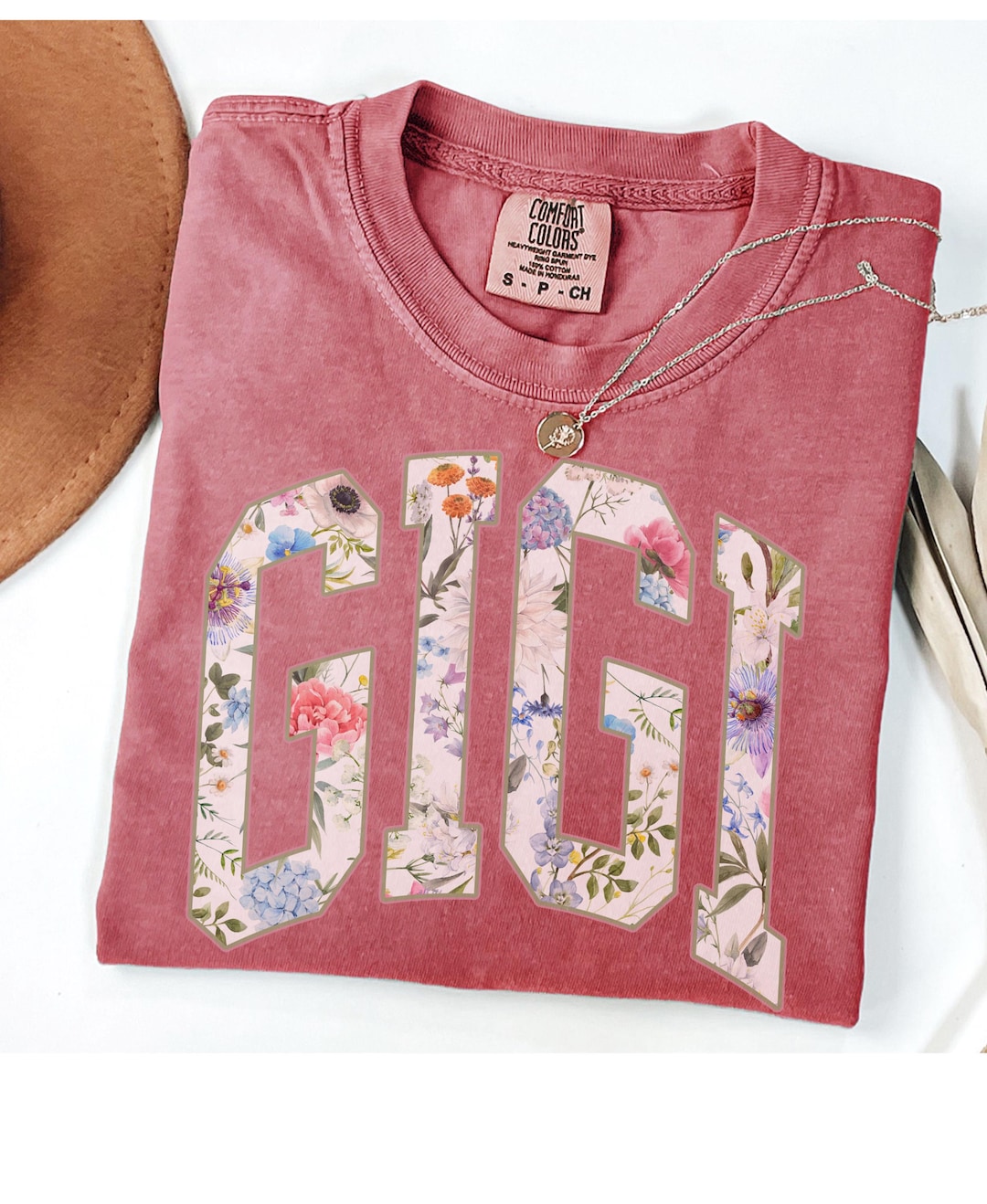 Comfort Colors® Vintage Floral Gigi Shirt, Best Gigi Tshirt, Strong ...