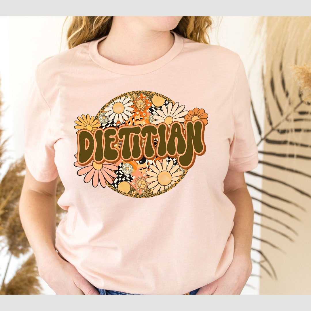 Dietitian Shirt,nutritionist Shirts,dietitian Boho Flower Shirt,healthy ...