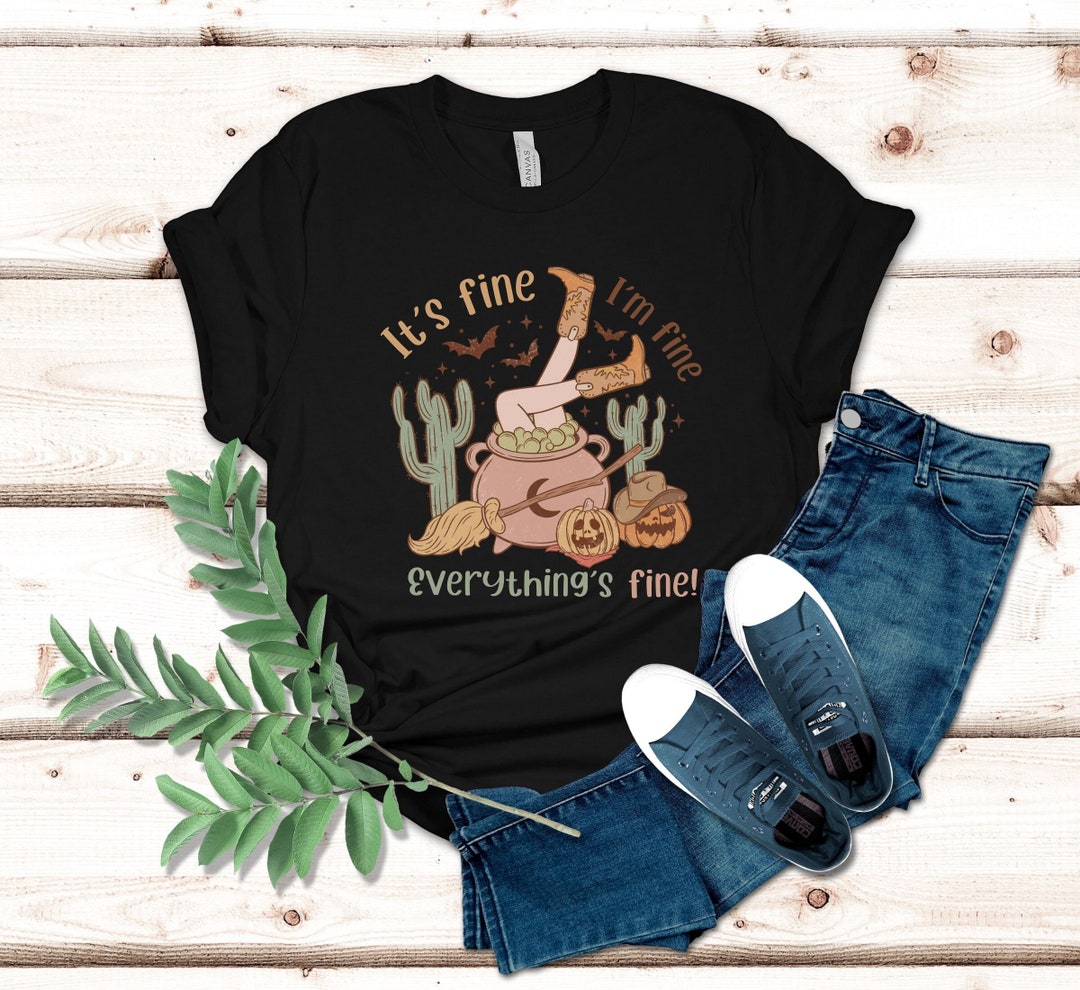 It's Fine I'm Fine Everything is Fine Shirt, I'm Fine Halloween Shirt, Hallowen Shirts ...
